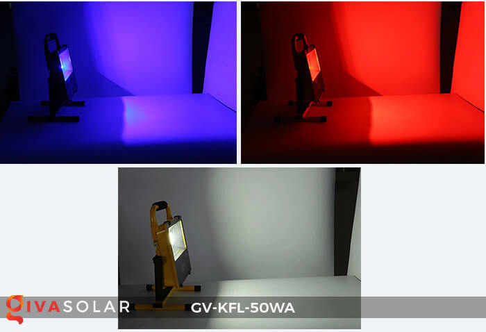 Đèn Pha Sạc điện GV-KFL-50WA - GIVASOLAR
